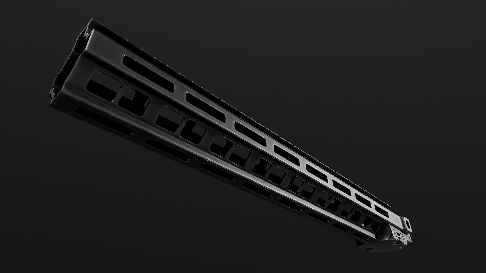 3D model Geissele Super Modular Rail MK8 MLOK AR15 Handguard VR / AR / low-poly | CGTrader