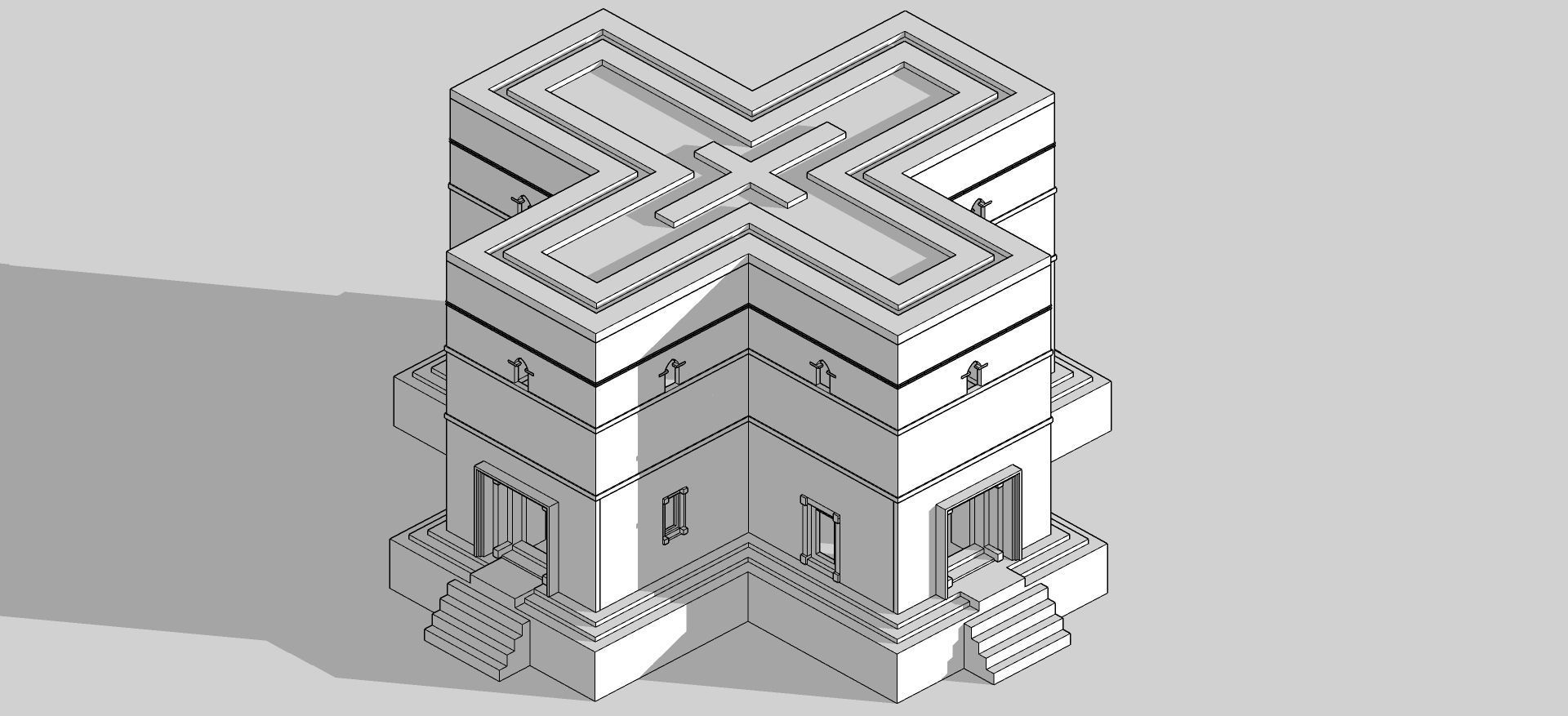 3D model Church carved in the Rock of Lalibela Ethiopia