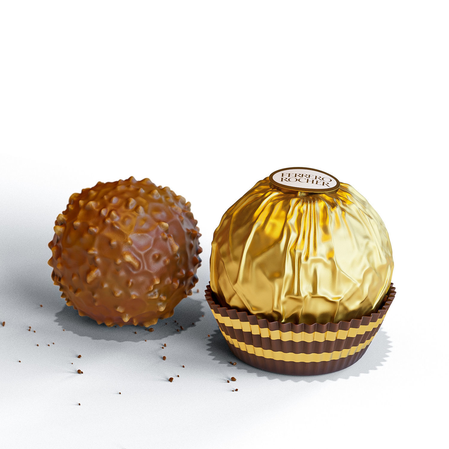 Ferrero Chocolate with Package 3D model | CGTrader