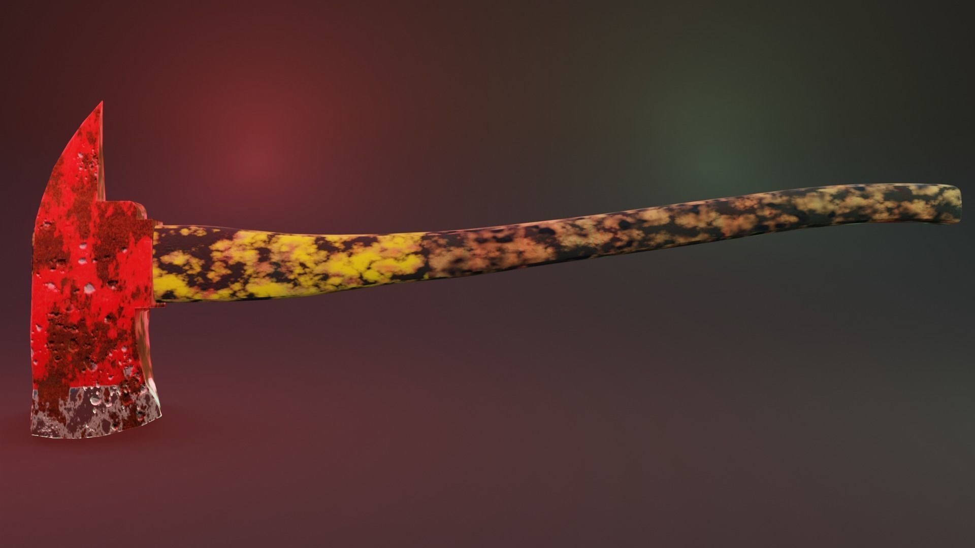 3D model Fire Axe with 4 diffrent textures VR / AR / low-poly | CGTrader