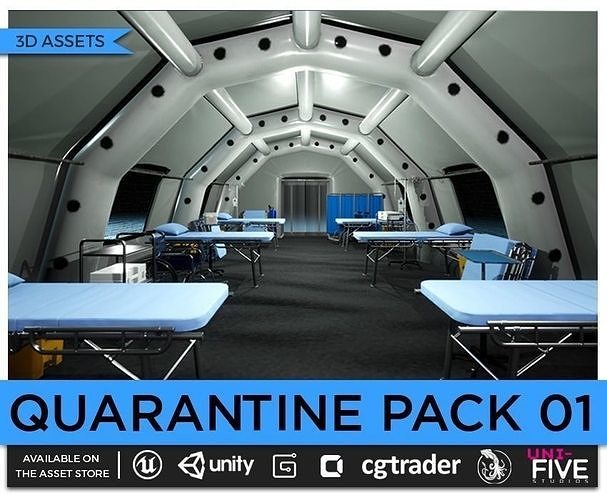 3D model Quarantine Asset Pack VR / AR / low-poly | CGTrader