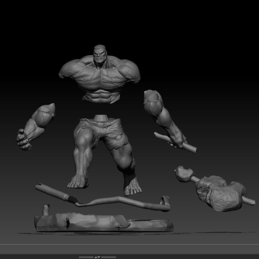 HULK RAGE 3D model 3D printable | CGTrader