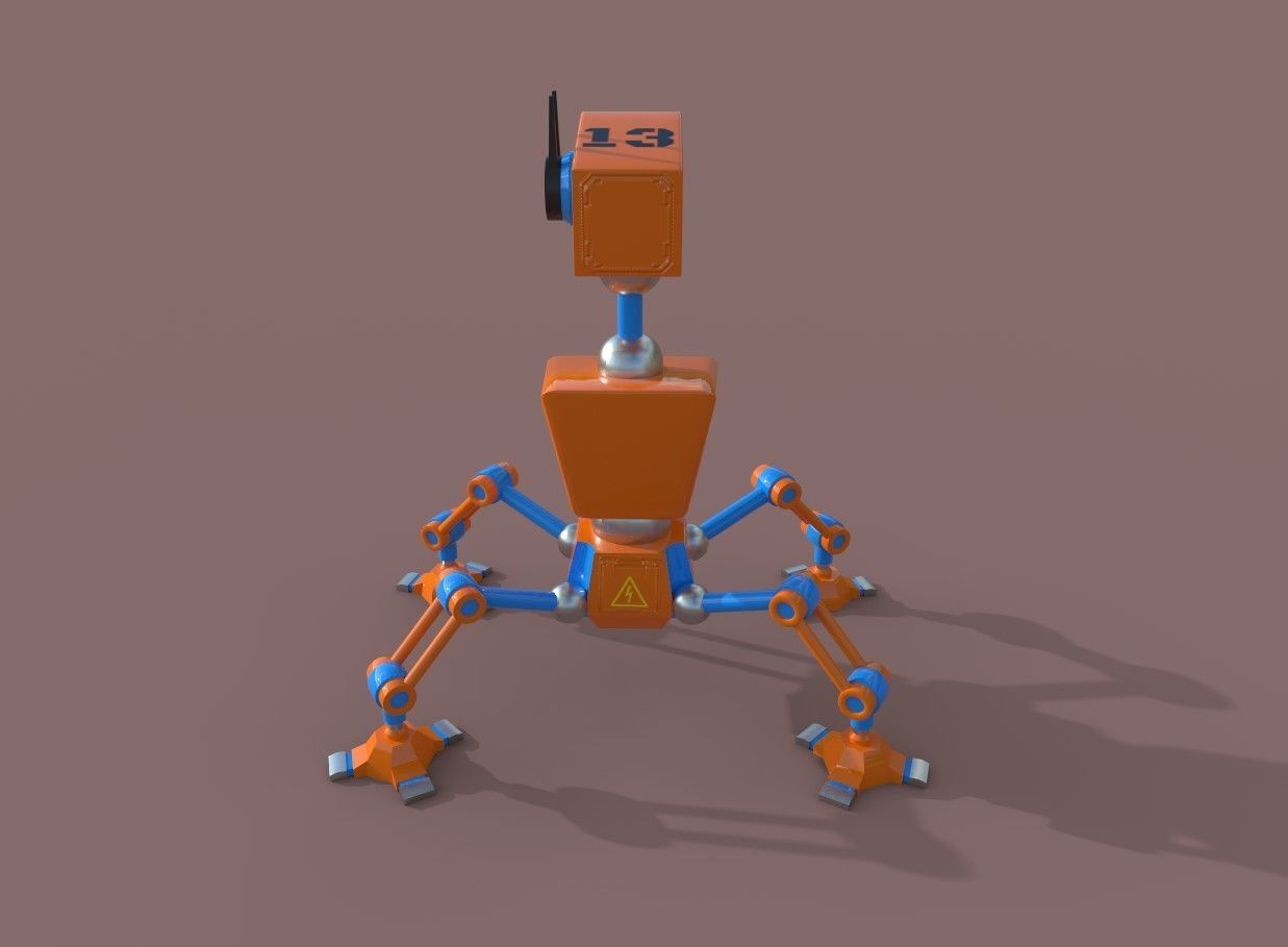 3D model Spider camera bot VR / AR / low-poly | CGTrader