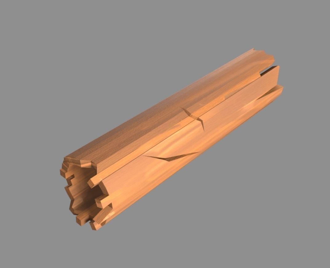 wood block free 3D model | CGTrader