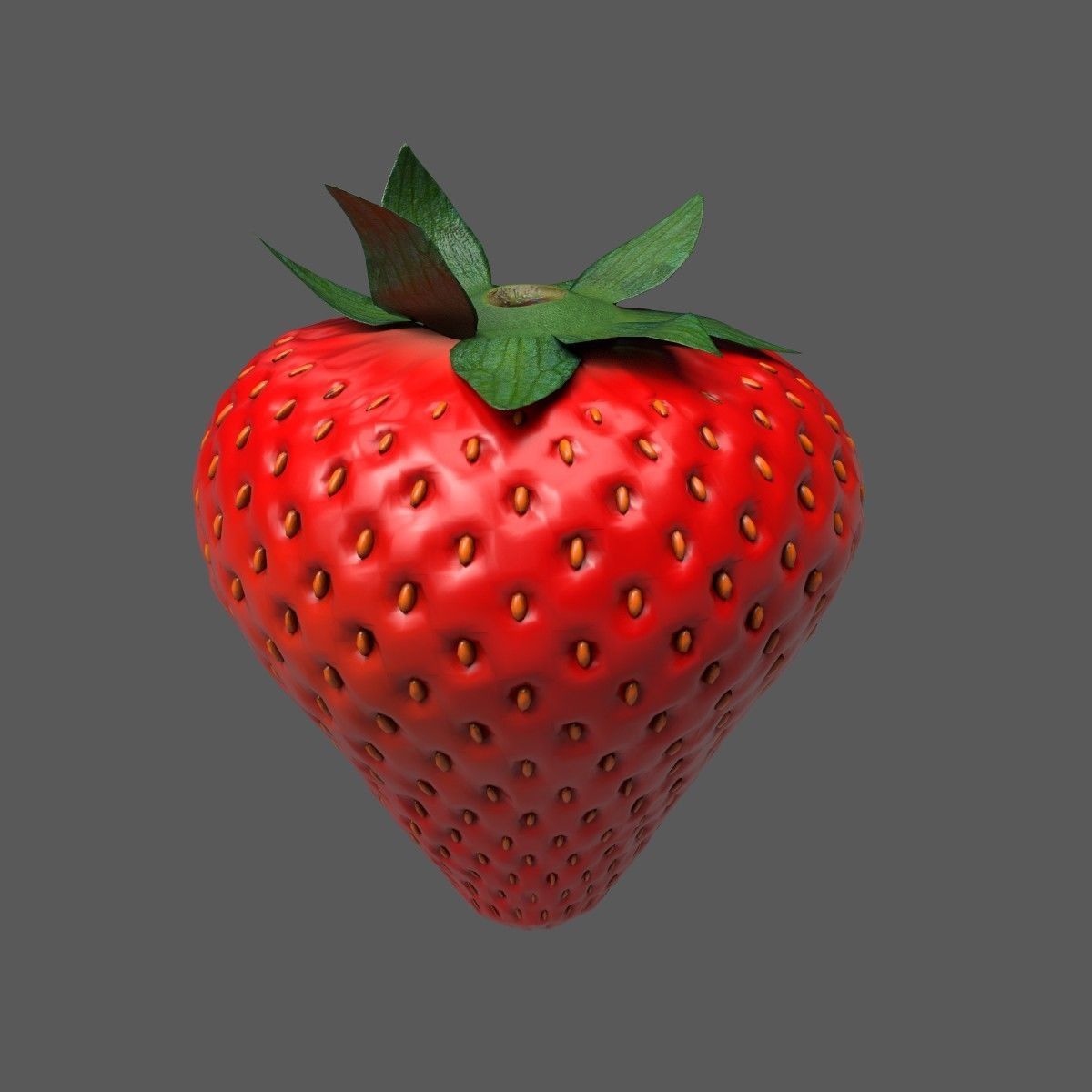 lime 3D asset game-ready Strawberry | CGTrader