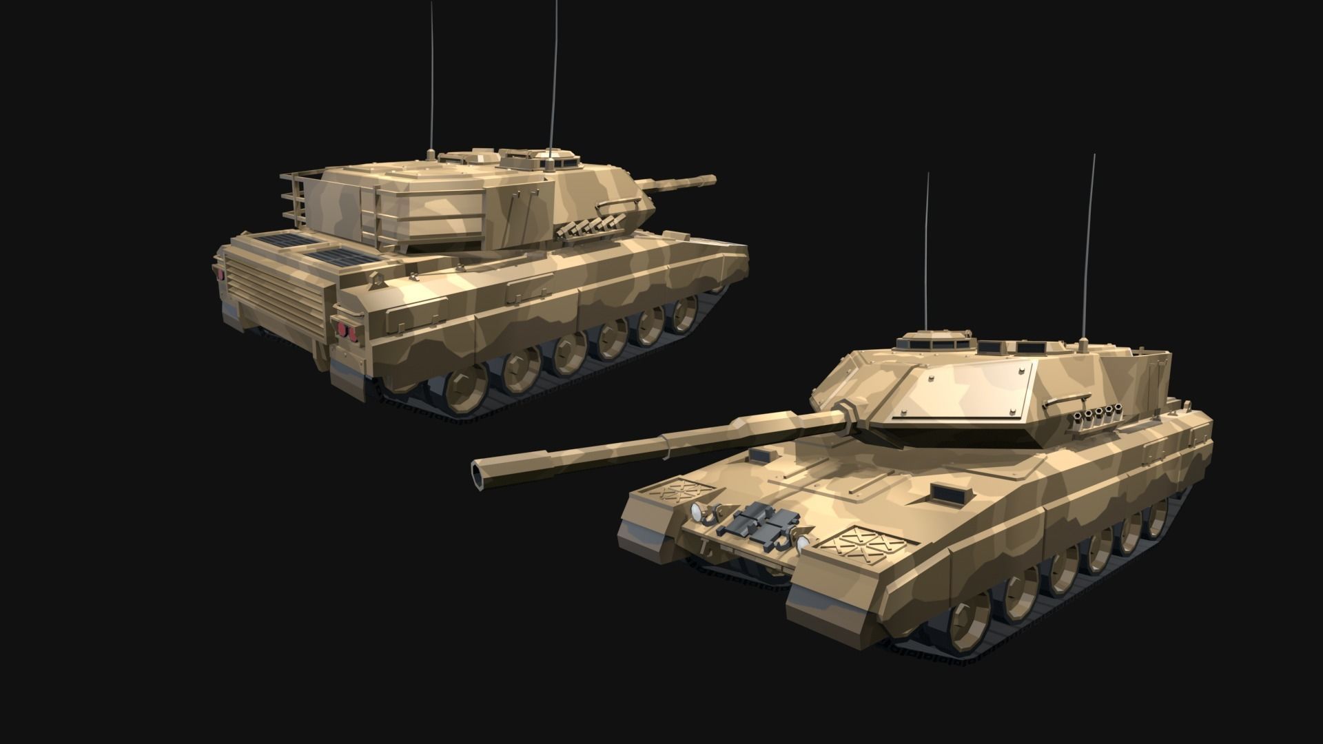 3D model Low Poly Military Vehicles VR / AR / low-poly | CGTrader
