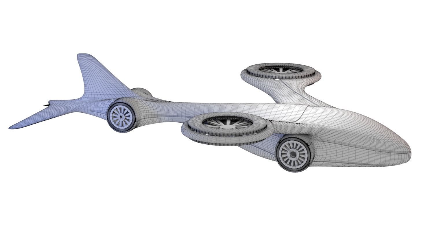 Futuristic Drone B 1 3D model | CGTrader