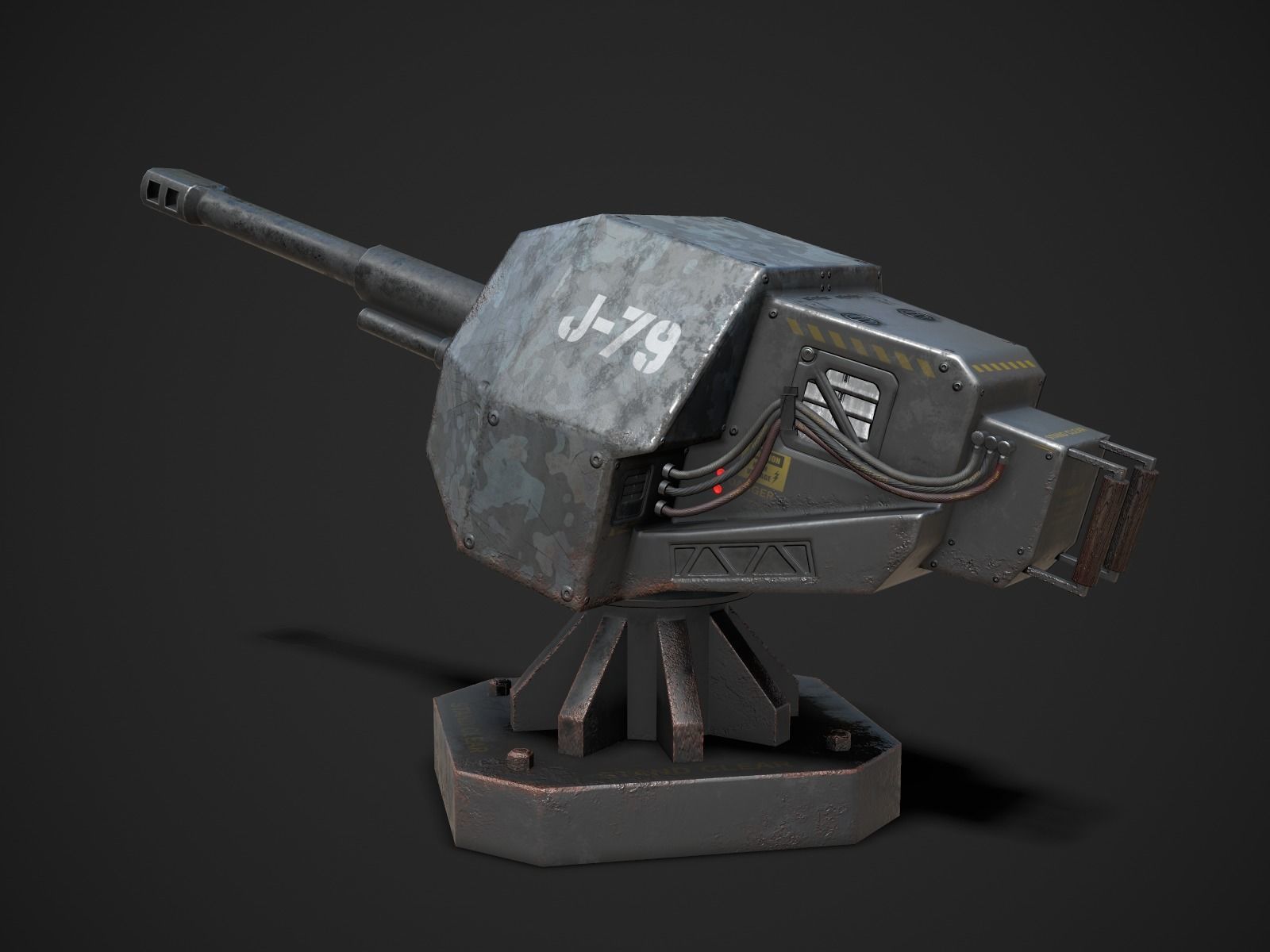 3D model Turret Sentry Game Model VR / AR / low-poly | CGTrader