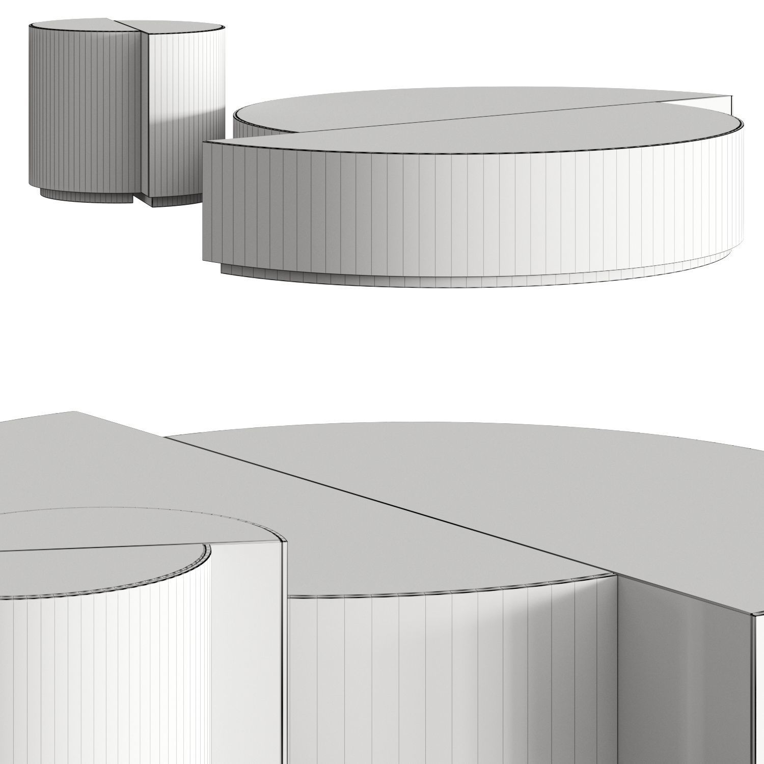 Minotti Shields Coffee Tables 3D model | CGTrader