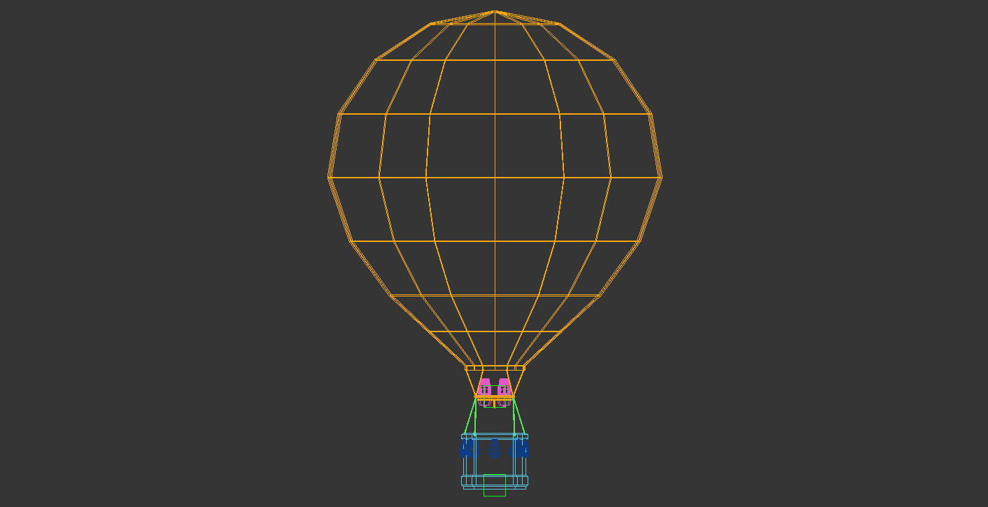 3D model Low Poly Hot Air Balloon VR / AR / low-poly | CGTrader