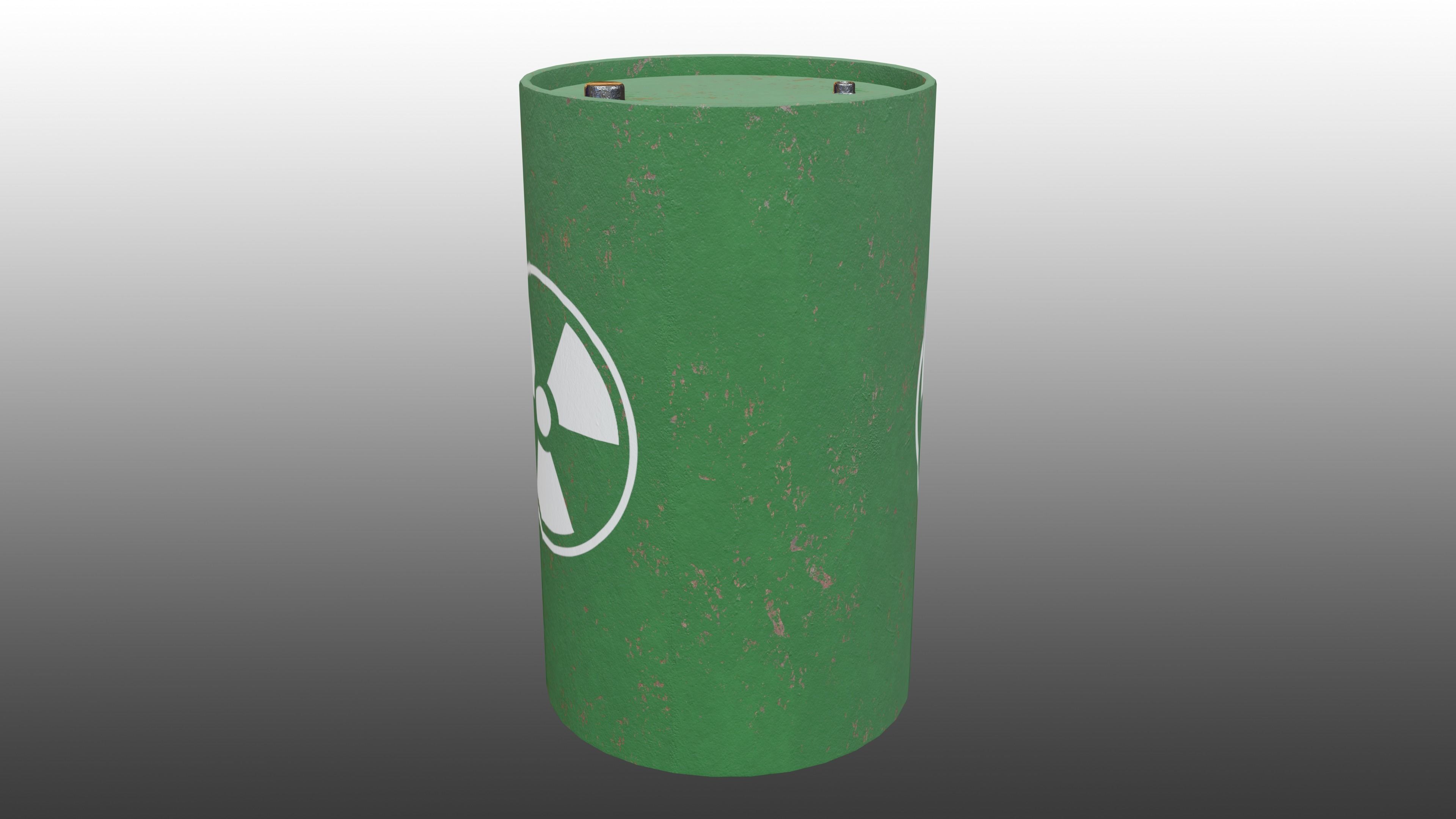 3D model Rusty Radiation Waste Barrel VR / AR / low-poly | CGTrader