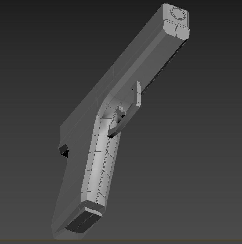 3D model Improved 3D Model of pistol VR / AR / low-poly | CGTrader