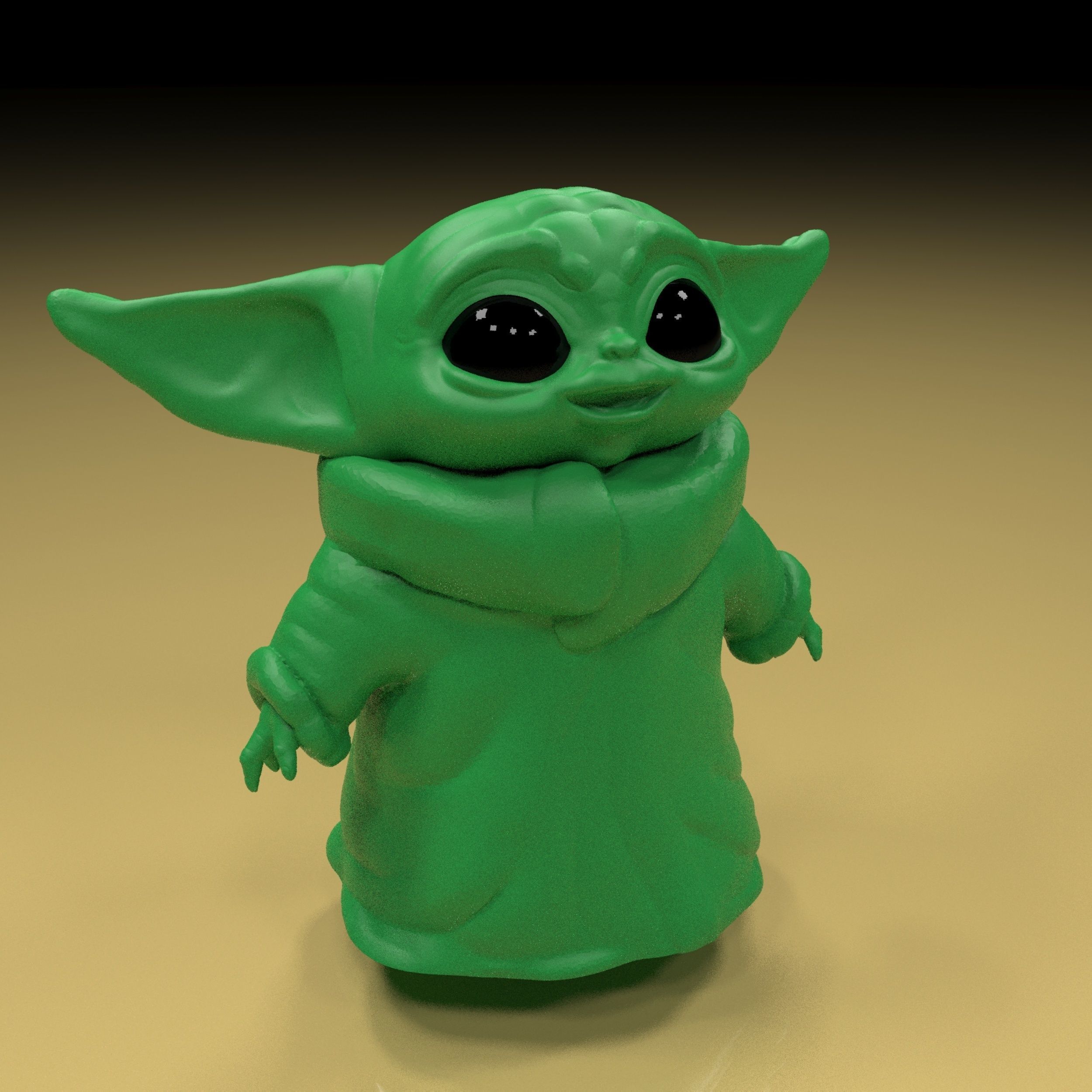 baby yoda key chain 3D model 3D printable | CGTrader