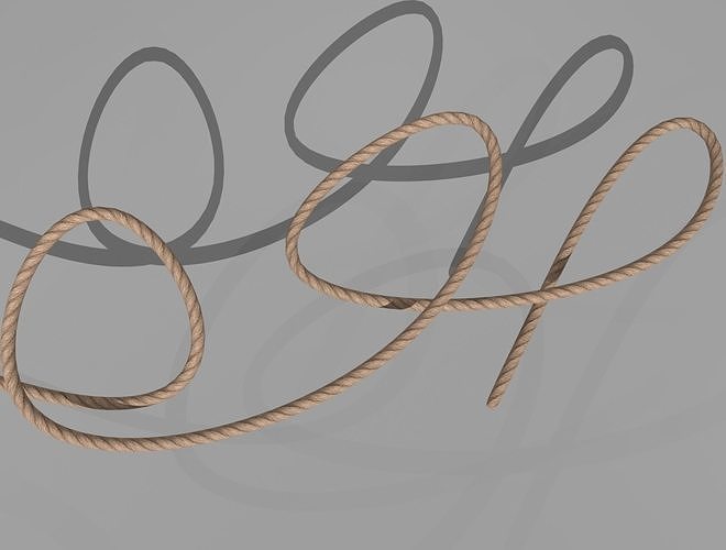 3D model ROPE rigged VR / AR / low-poly | CGTrader