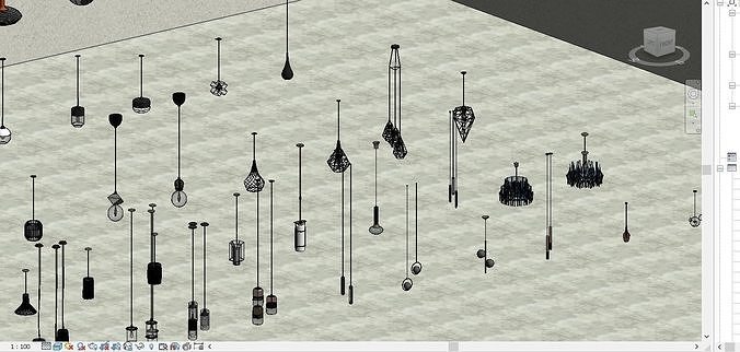 100 family revit beautiful lights 3D model | CGTrader