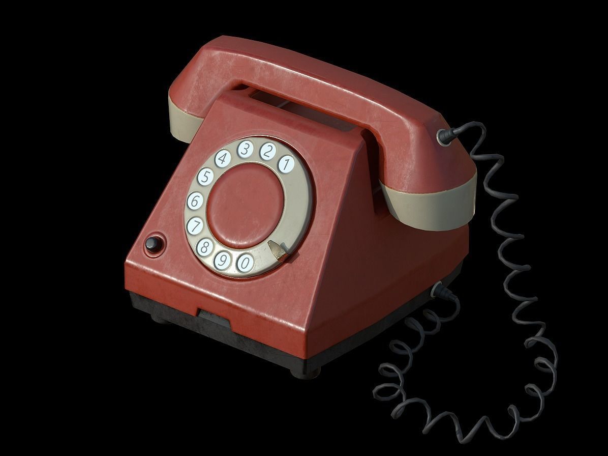 3D model Old Phone VR / AR / low-poly | CGTrader