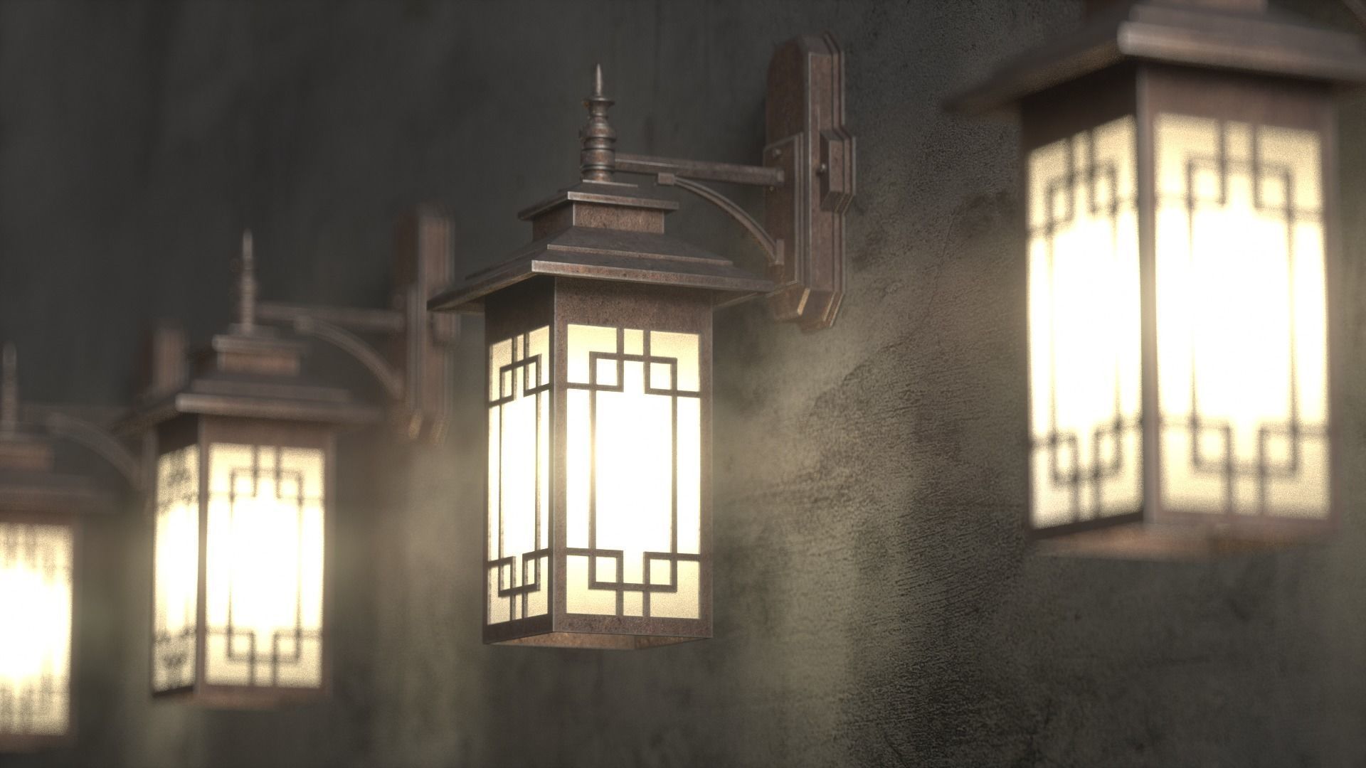 Korean Traditional Lamps 3D model | CGTrader