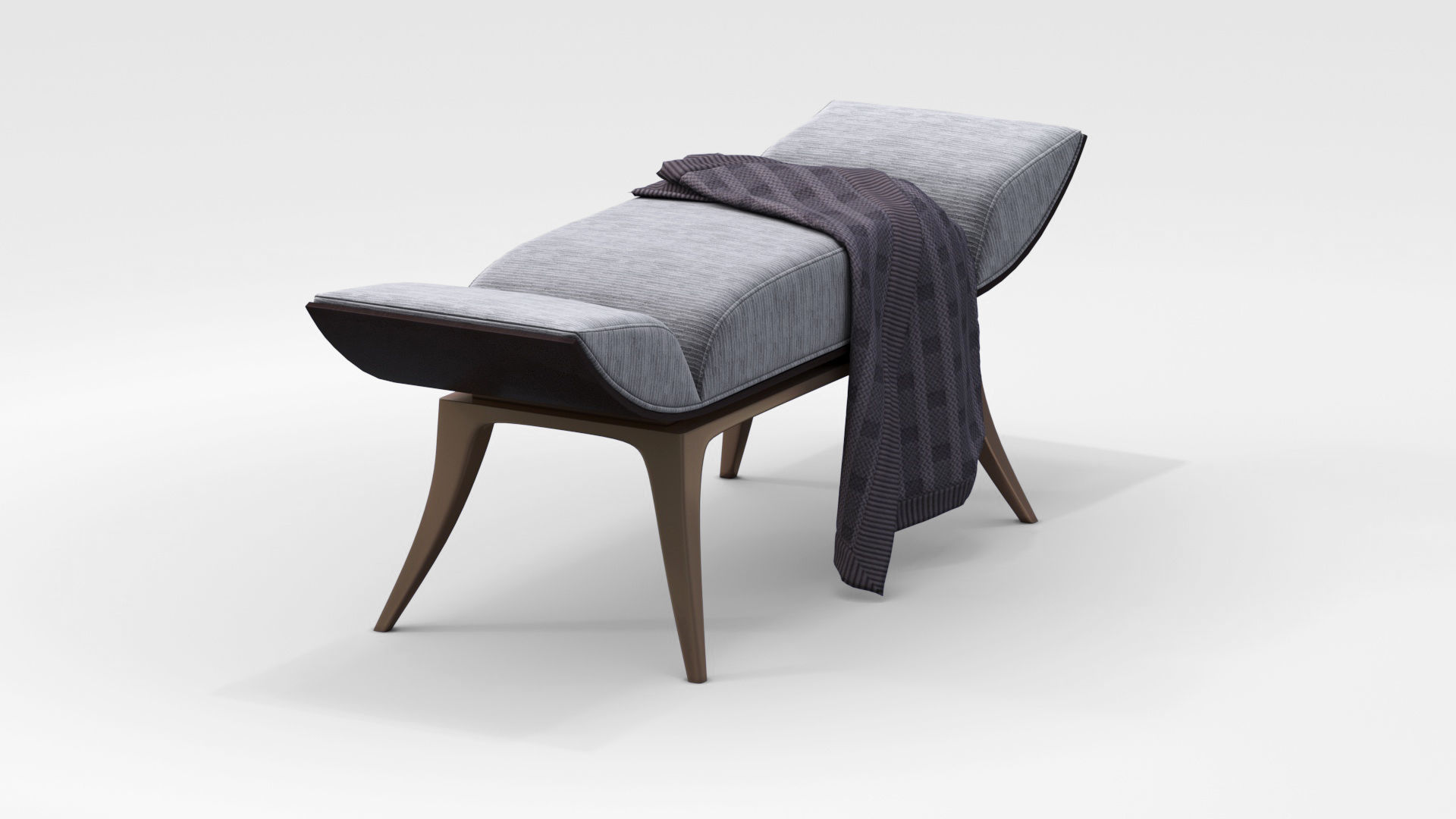 Classic Ottomans Bench 3D model | CGTrader