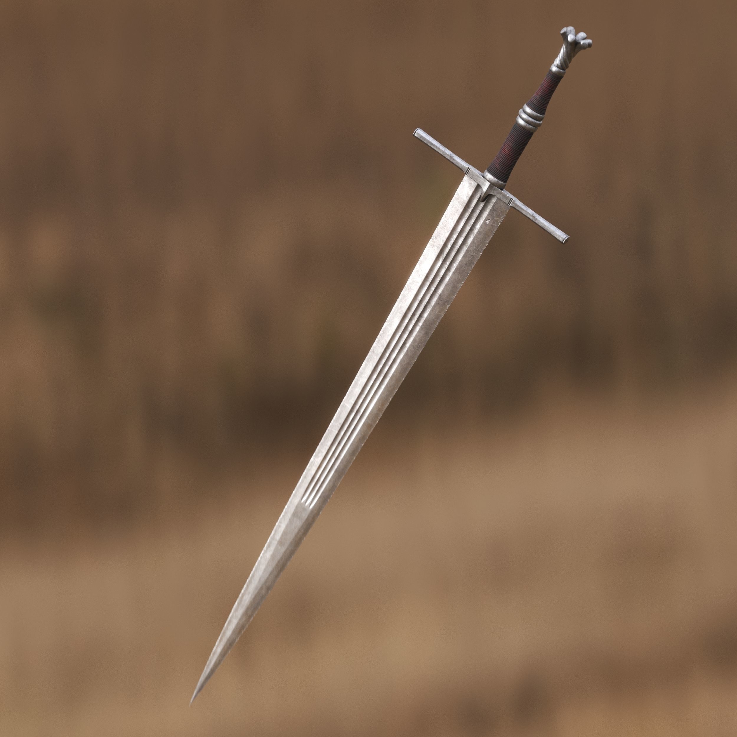 3D model High End Sword for Games and Cinematics 05 VR / AR / low-poly ...