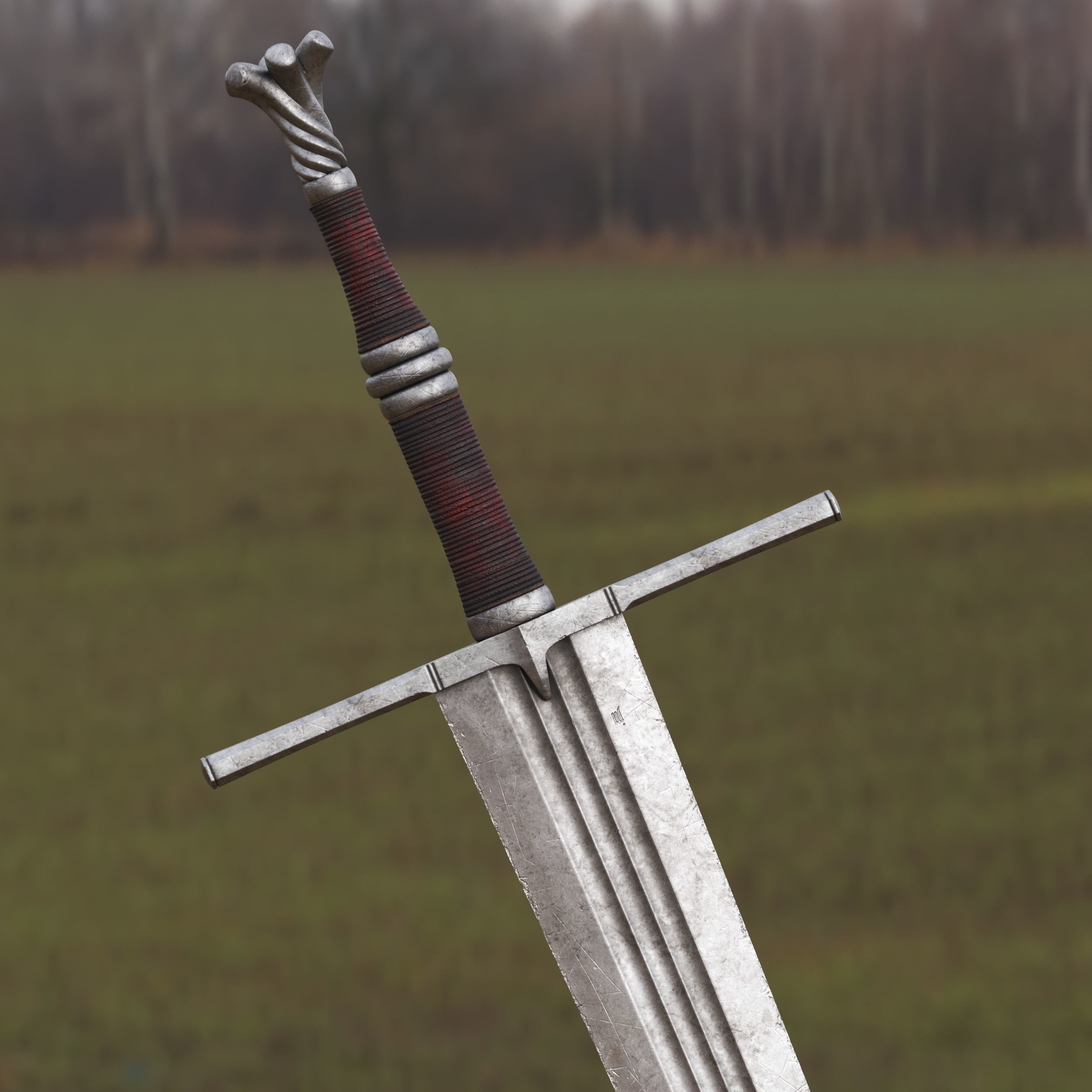 3D model High End Sword for Games and Cinematics 05 VR / AR / low-poly ...