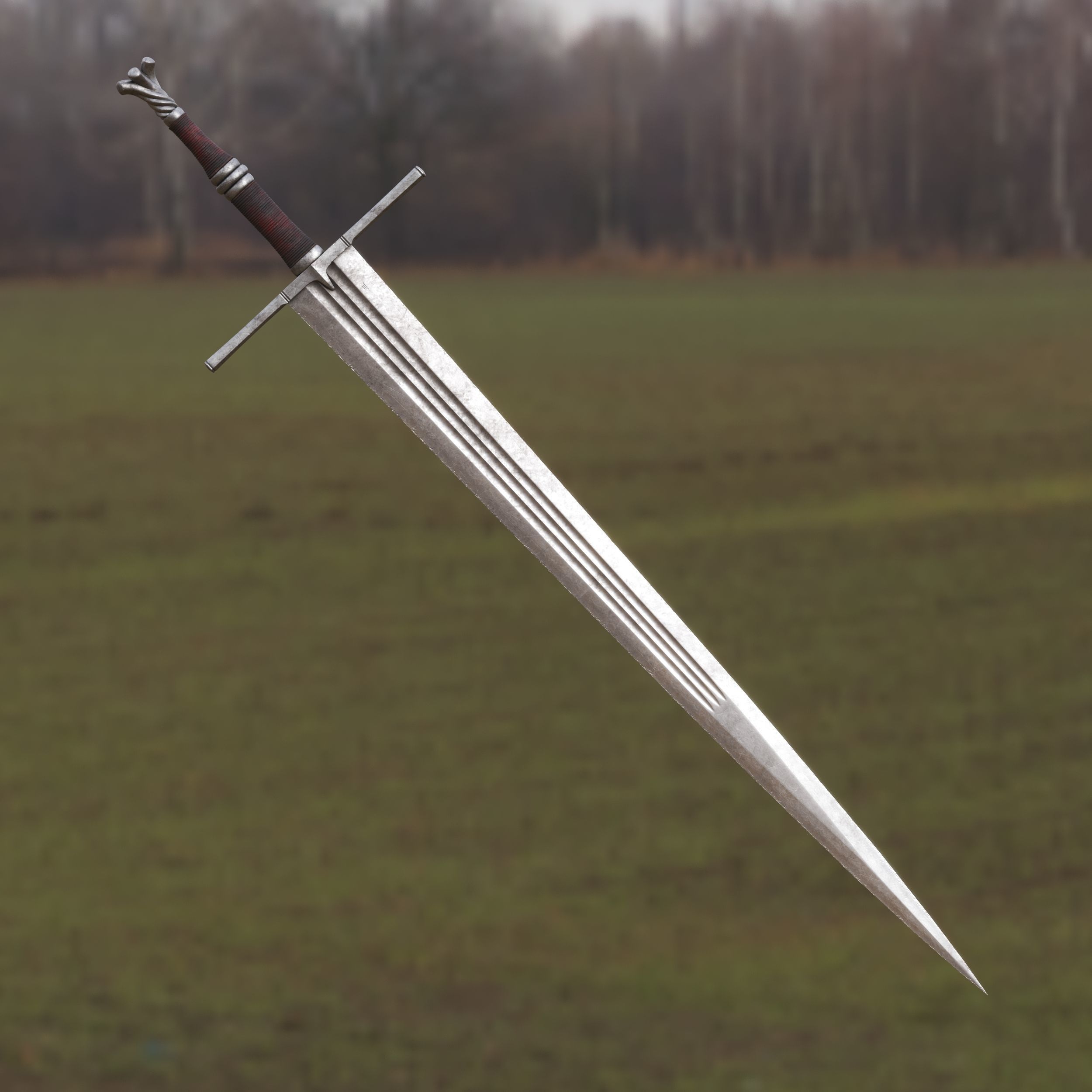 3D model High End Sword for Games and Cinematics 05 VR / AR / low-poly ...