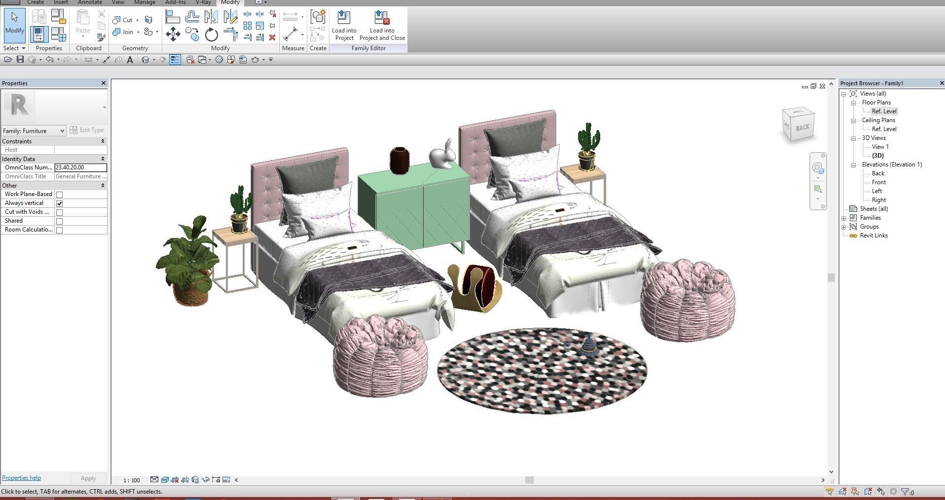Revit children bedroom 3D model 3D model | CGTrader