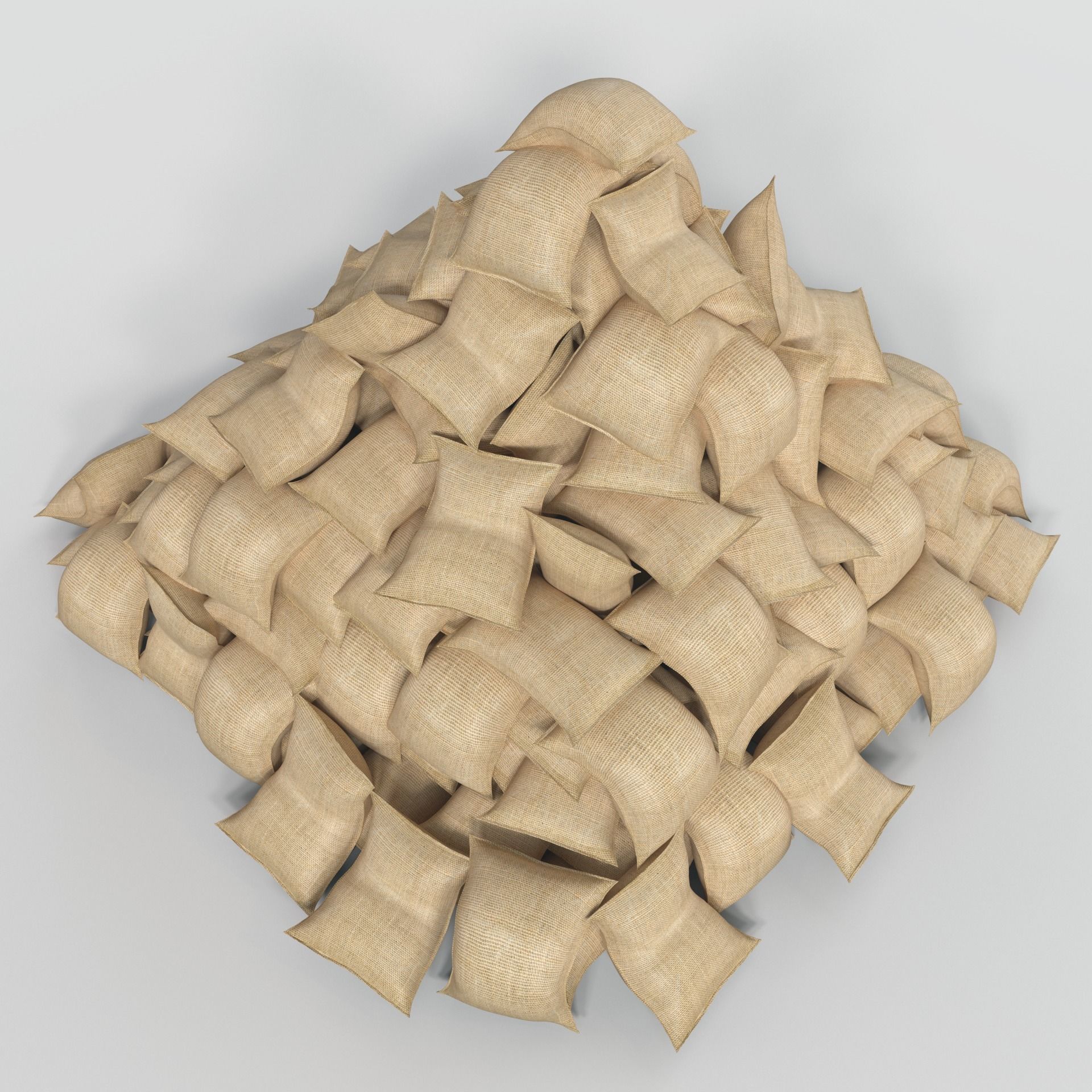 3D model Bags pile of sacks 3D model | CGTrader