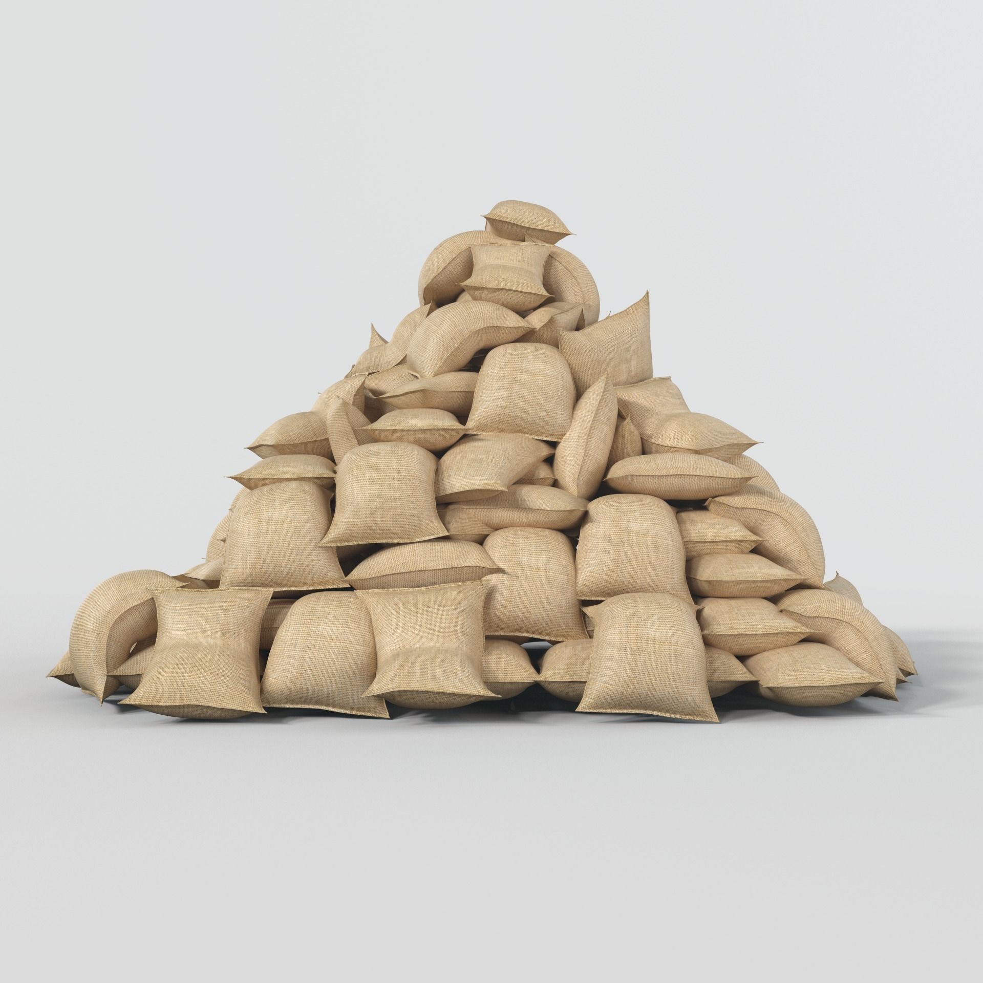 3D model Bags pile of sacks 3D model | CGTrader
