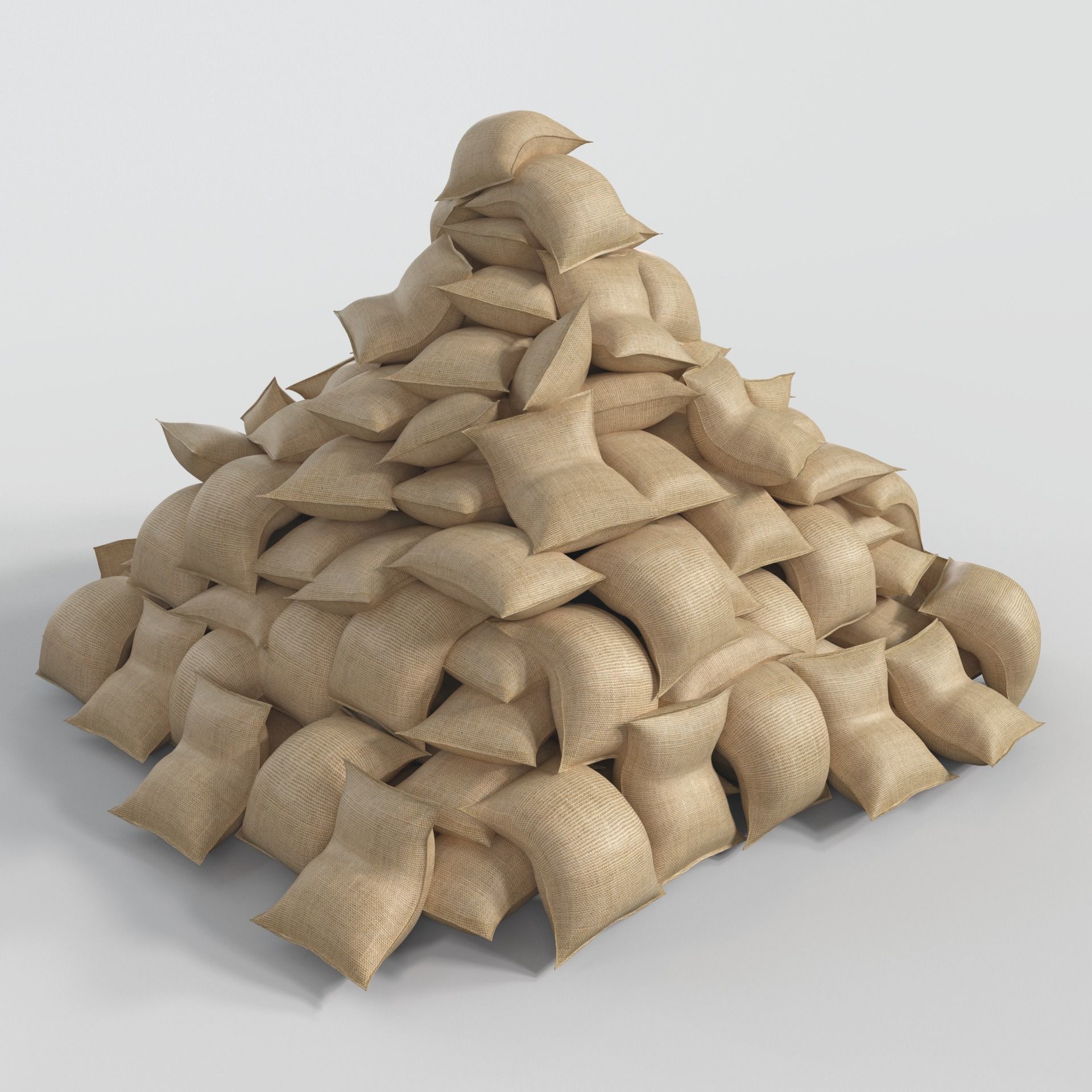 3D model Bags pile of sacks 3D model | CGTrader