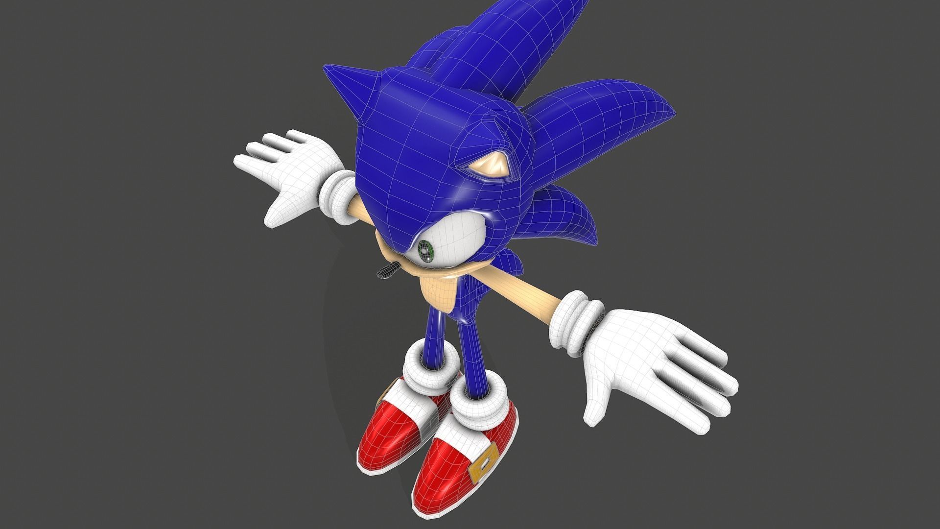Sonic The Hedgehog - Tutorial Included 3D model | CGTrader
