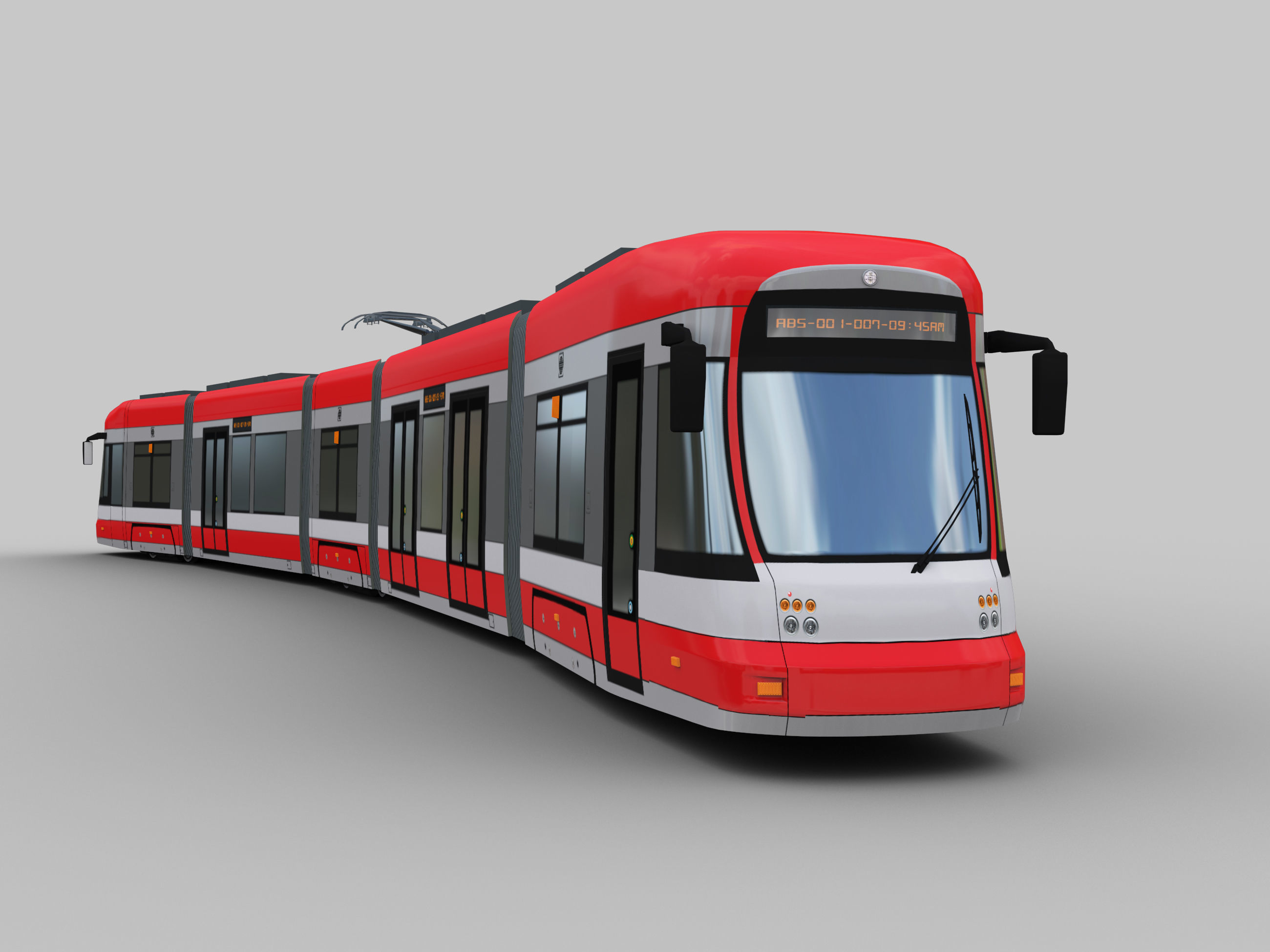 3D model Bombardier Flexity tram Krefeld VR / AR / low-poly | CGTrader