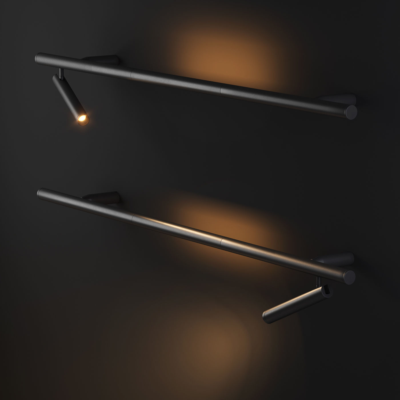 Backlight K wall mounted lamp 3D model rigged | CGTrader