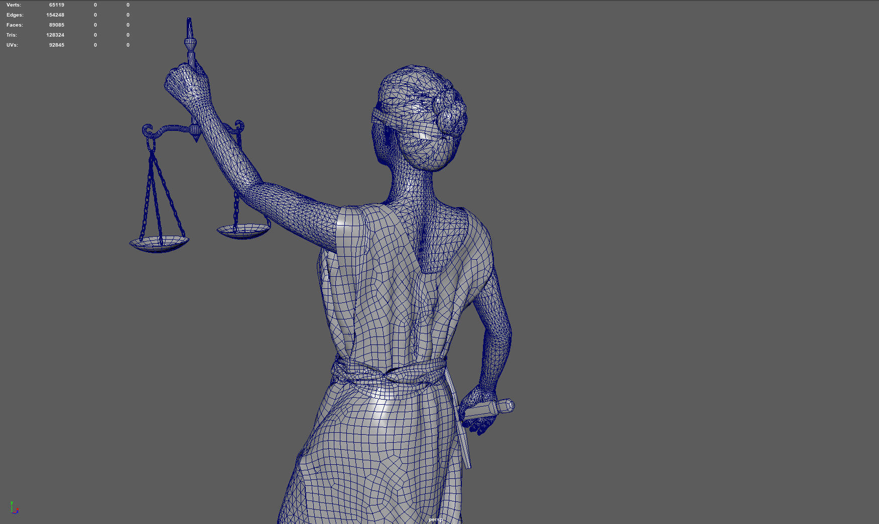 LADY JUSTICE 3D model | CGTrader