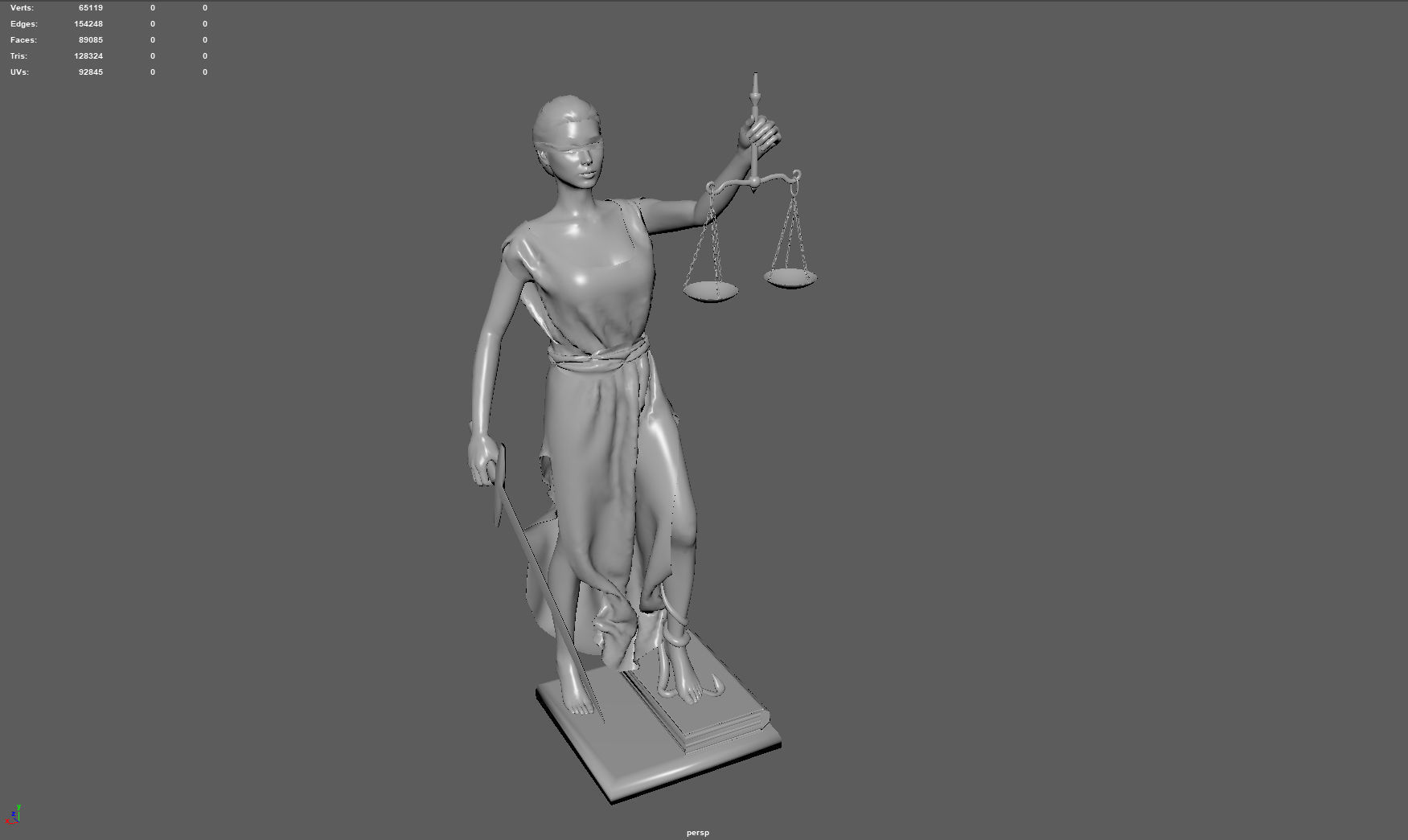 LADY JUSTICE 3D model | CGTrader