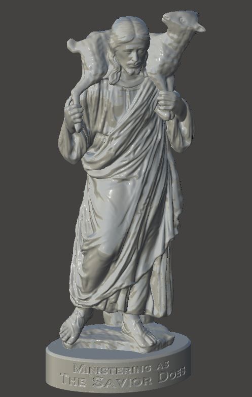 JESUS - The Good Shepherd 3D model 3D printable | CGTrader