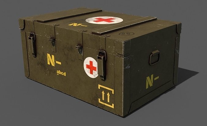 Army crate free VR / AR / low-poly 3D model | CGTrader