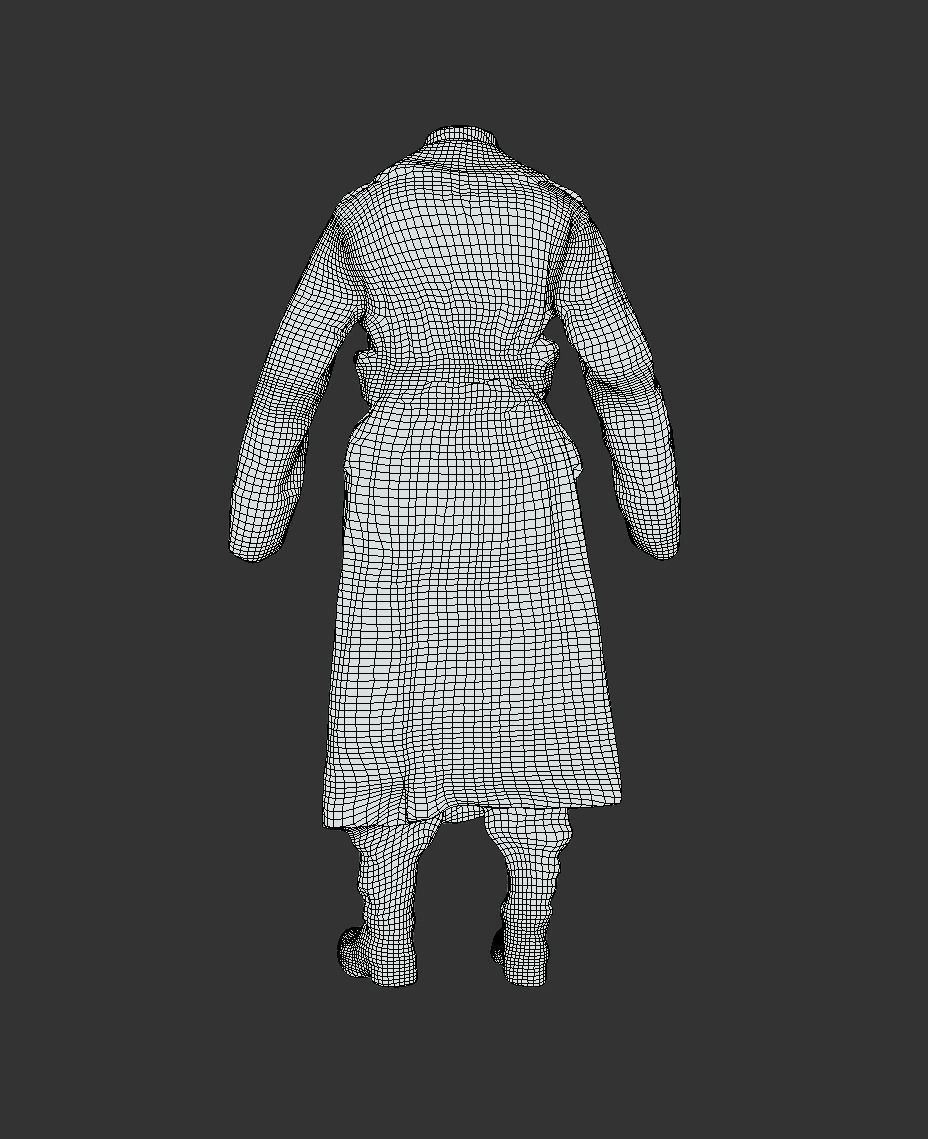 3D model German Uniform WW2 Photogrammetry 3D Scanned VR / AR / low ...