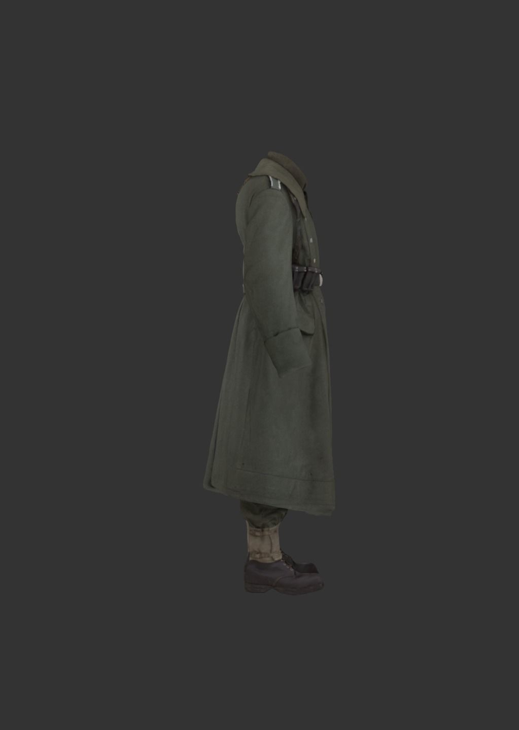 3D model German Uniform WW2 Photogrammetry 3D Scanned VR / AR / low ...