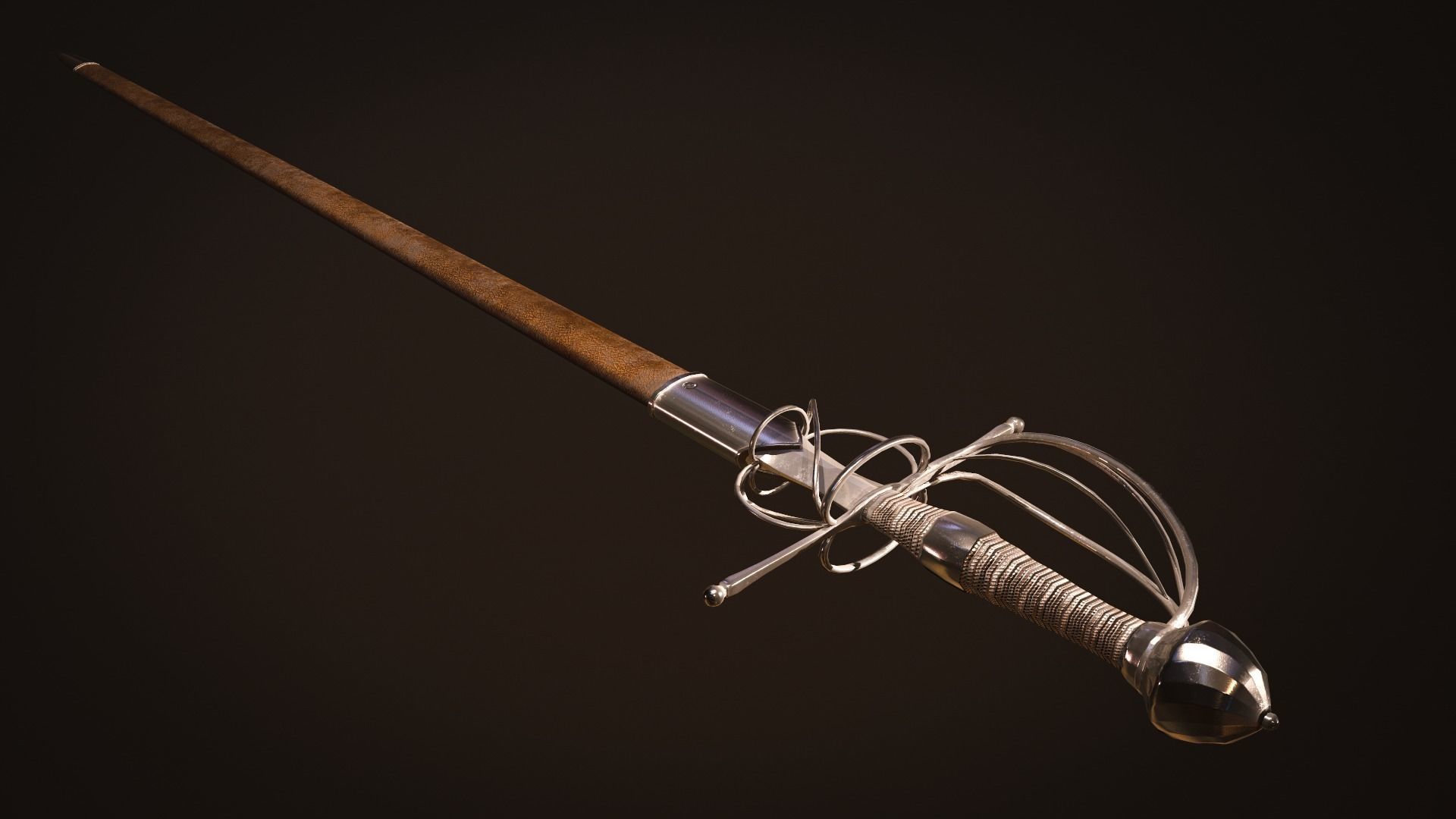 3D model Spain Sword Game-Ready Low-poly VR / AR / low-poly | CGTrader