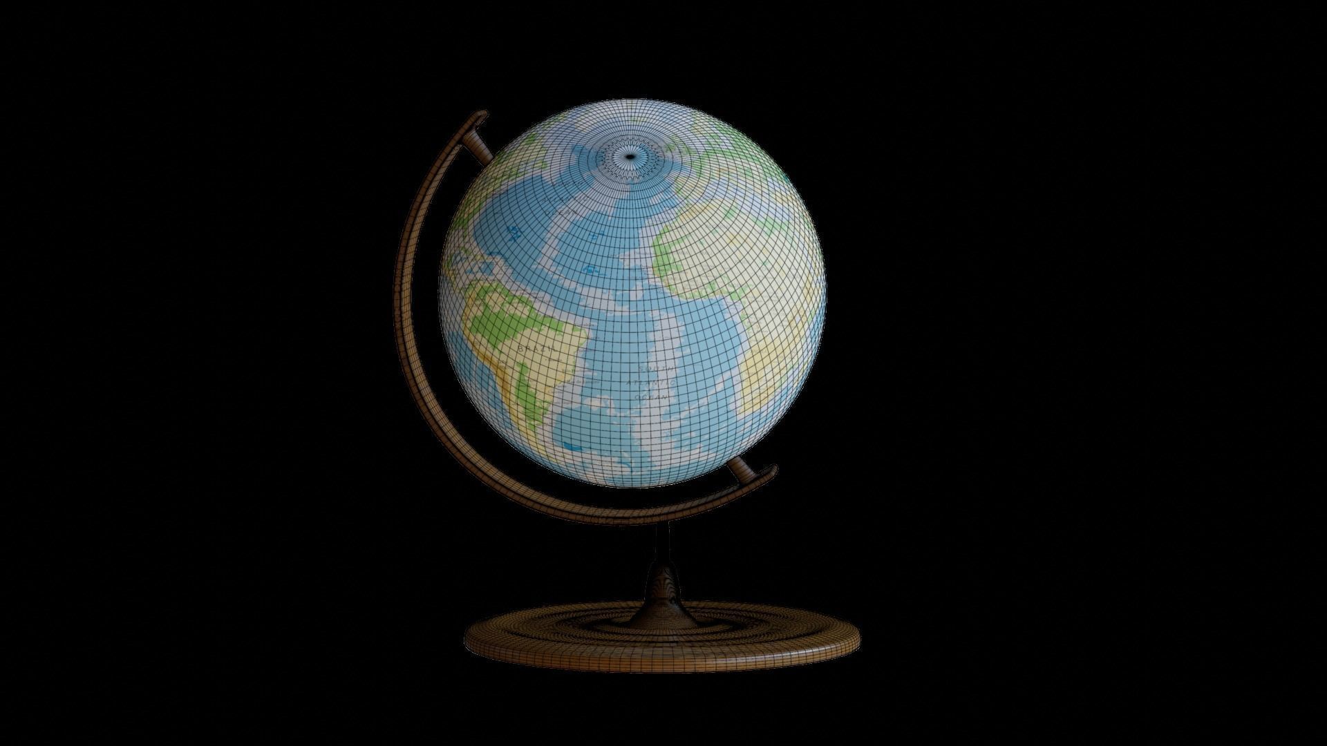 Earth Globe Prop 3D model | CGTrader