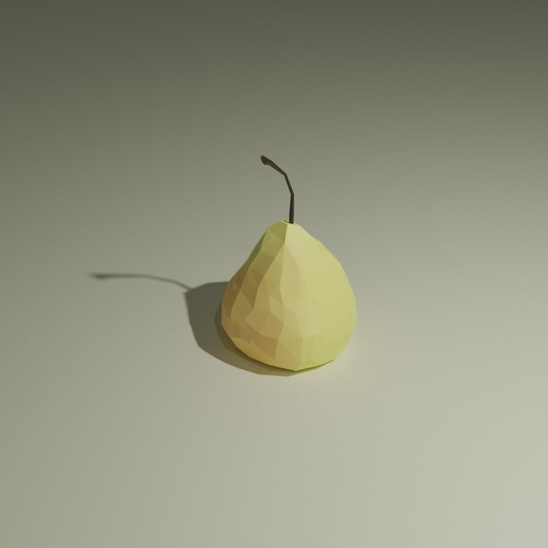 Low poly fruits pack-5 3D model | CGTrader