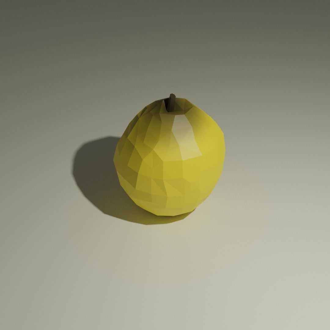 Low poly fruits pack-5 3D model | CGTrader