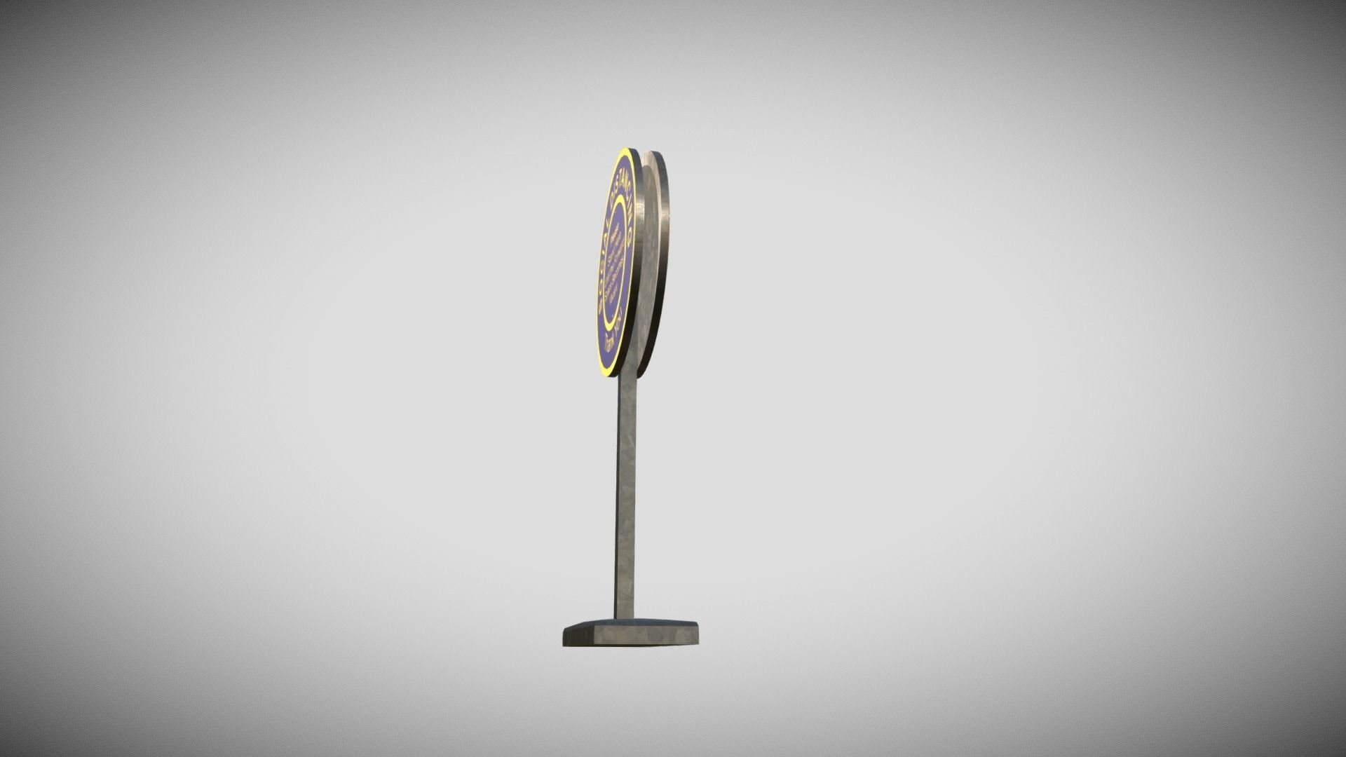 3D model Social Distancing Signage VR / AR / low-poly | CGTrader