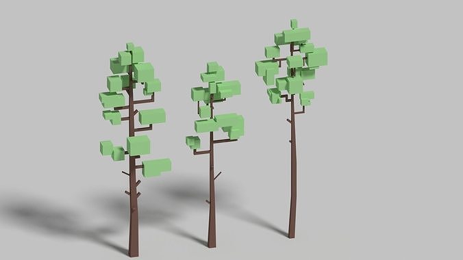 3D model Tree voxel Trees VR / AR / low-poly | CGTrader