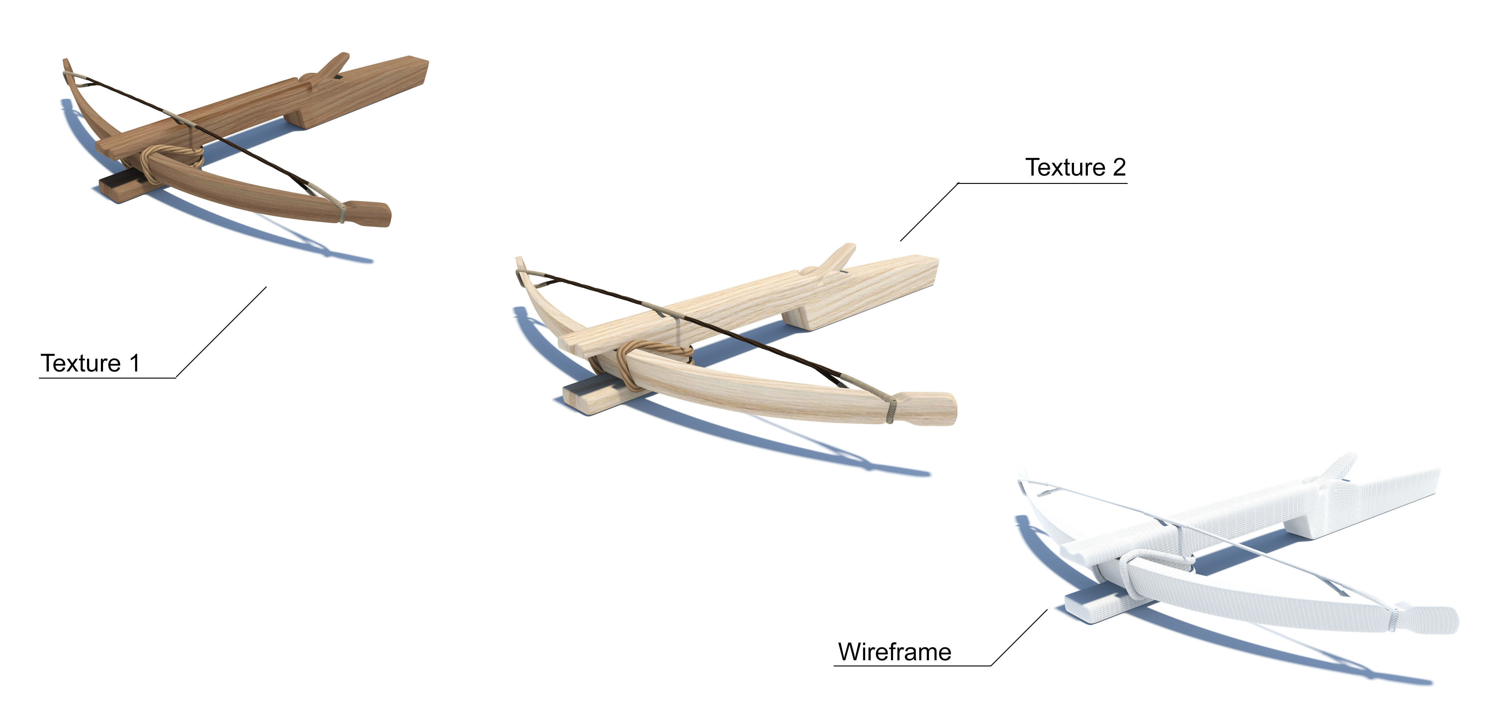Early medieval 11th century light hunting crossbow 3D model | CGTrader