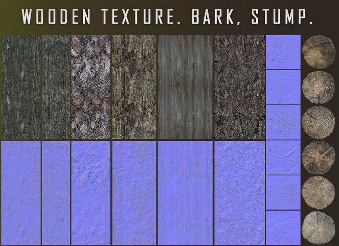 Wooden texture Bark Stump free Texture | CGTrader