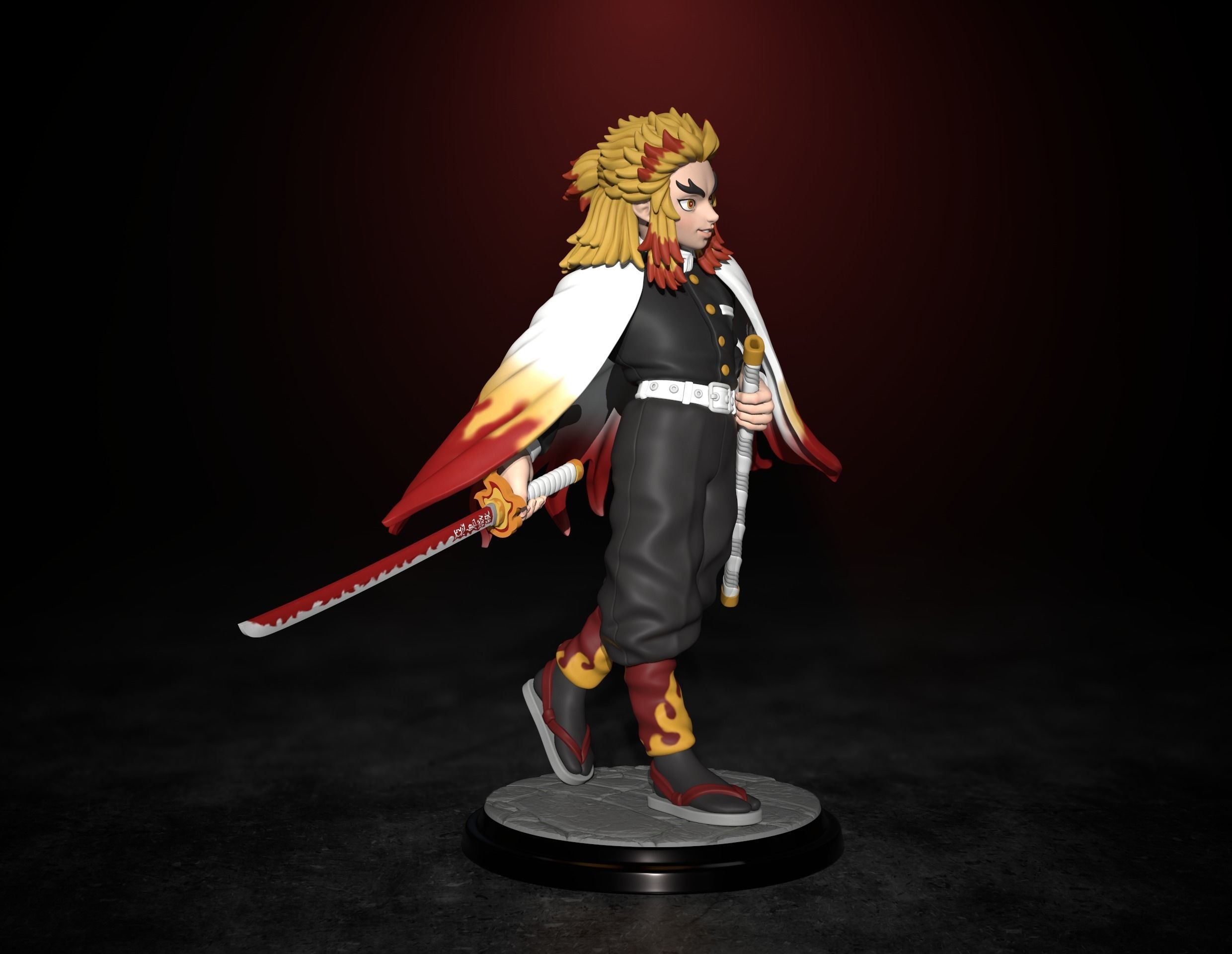 Kyojuro Rengoku 3D model 3D printable | CGTrader