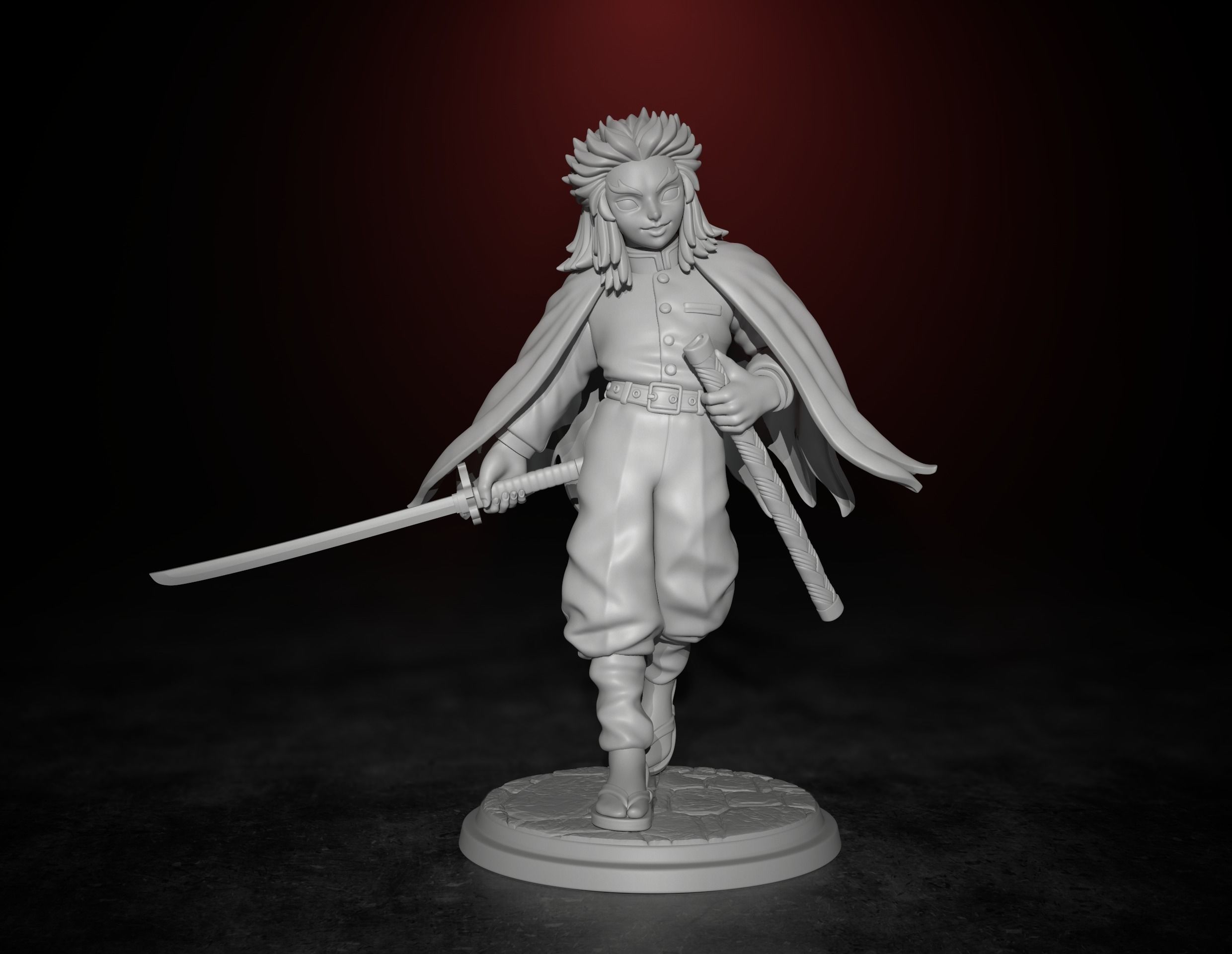 Kyojuro Rengoku 3D model 3D printable | CGTrader