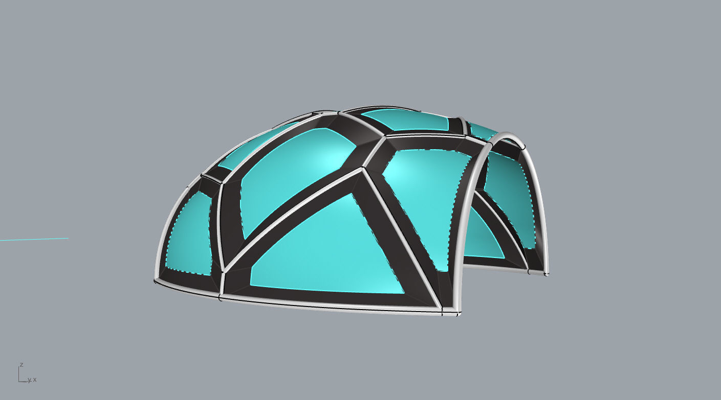 Voronoi Pavilion Stand Alone Structure v1 3D model | CGTrader