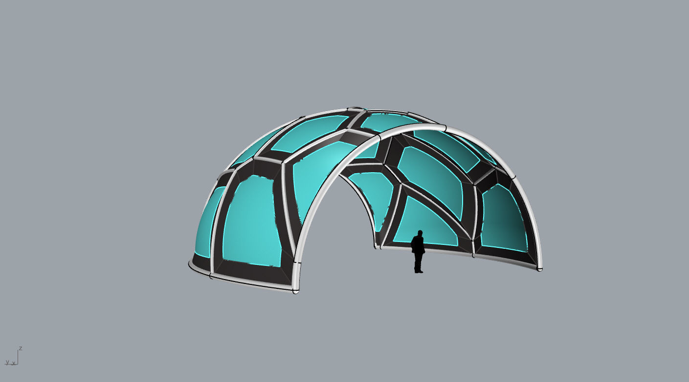 Voronoi Pavilion Stand Alone Structure v1 3D model | CGTrader